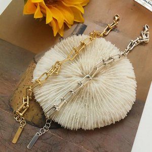 Jewelry | New Silver Gold Vintage Vintage Lock Chain Bracelet | Poshmark